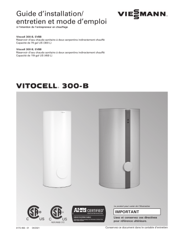 Viessmann Vitocell 300-B, EVBB Vitocell 300 Guide | Manualzz