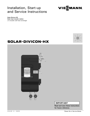 Viessmann Solar-Divicon Preassembled Pumping Stations Solar Accessorie ...