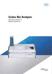 Roche Cedex Bio - Operator's manual, User Guide, Reference guide