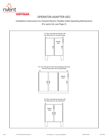 Nvent Operator Adapter GEC Installation Instructions | Manualzz
