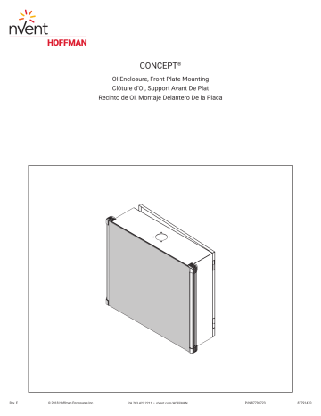 Nvent Concept HMI Enclosure Instruction manual | Manualzz