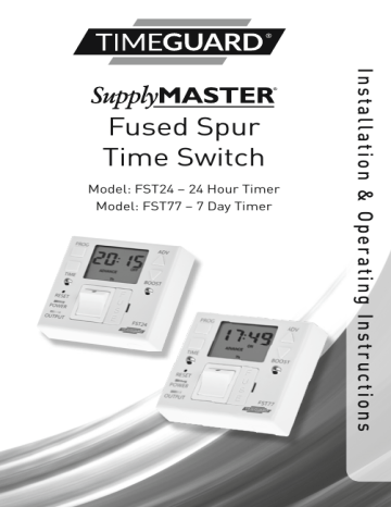 Timeguard FST77 Instructions | Manualzz