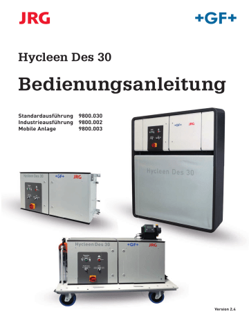 GF Hycleen Des 30 Bedienungsanleitung | Manualzz