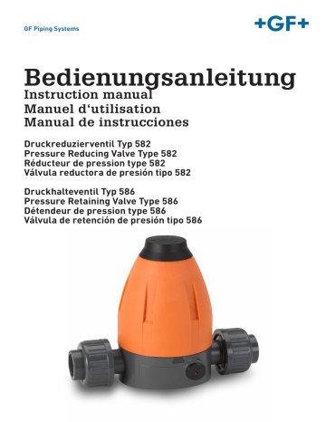GF Pressure Reducing Valve Type 582 instruction manual | Manualzz