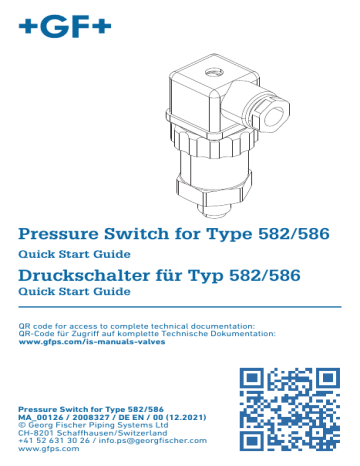 GF Pressure Switch Instruction manual | Manualzz