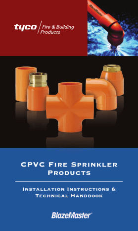 TYCO 80275 BlazeMaster® 1-1/2 x 1-1/4 x 1 in. CPVC Sprinkler Tee ...