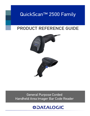 Datalogic QuickScan 2500 Series Product Reference Guide | Manualzz