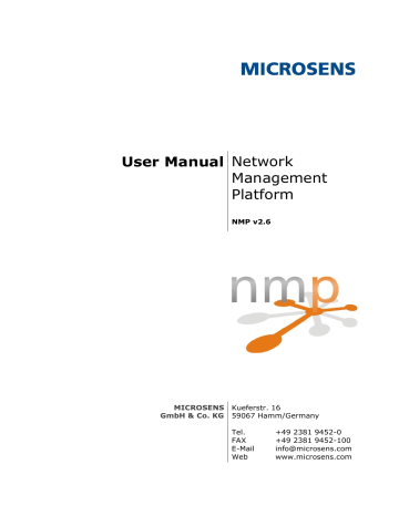 Microsens NMP Server User Manual | Manualzz
