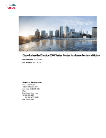 Cisco ESR6300 Embedded Series Routers Guide | Manualzz