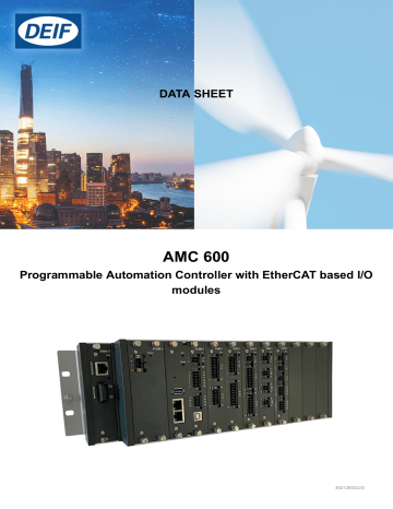 DEIF AMC 600 Data Sheet | Manualzz