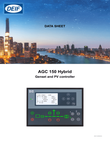 DEIF AGC 150 Hybrid Advanced Genset Controller Data Sheet | Manualzz