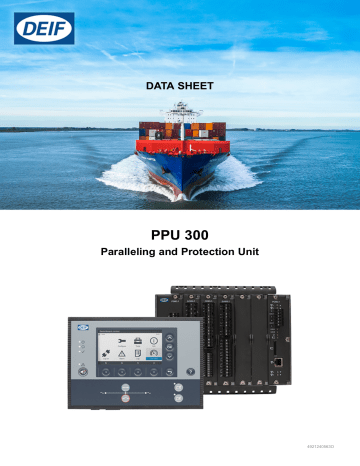 DEIF PPU 300 Generator protection unit Data Sheet | Manualzz