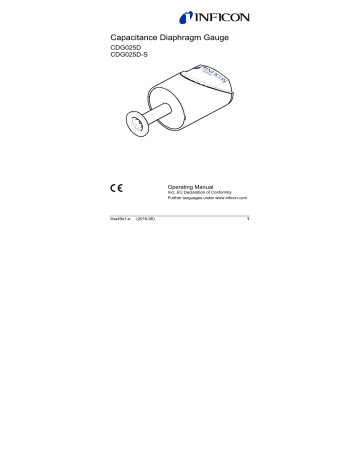 Inficon CDG025D Owner's Manual | Manualzz