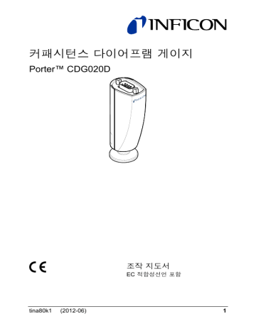 INFICON Porter CDG020D 사용자 매뉴얼 | Manualzz