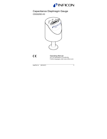 Inficon CDG025D-X3 Owner's Manual | Manualzz