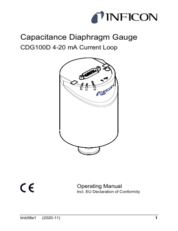 Inficon CDG100D Current loop Owner's Manual | Manualzz