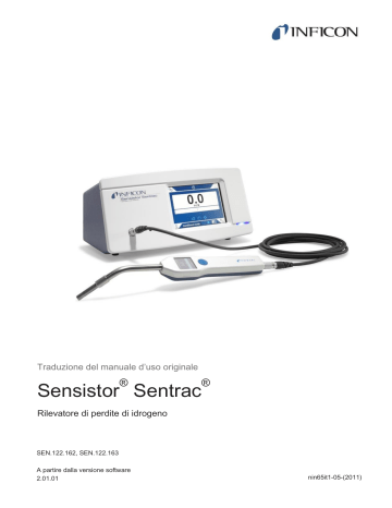 INFICON Sensistor Sentra Istruzioni per l'uso | Manualzz