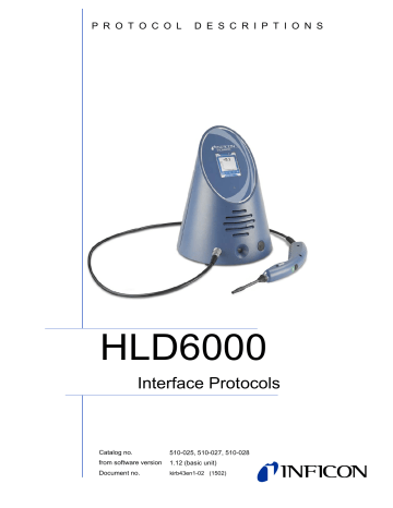 Inficon HLD6000 Owner's Manual | Manualzz
