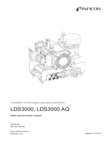 Inficon LDS3000 Operating Manual | Manualzz