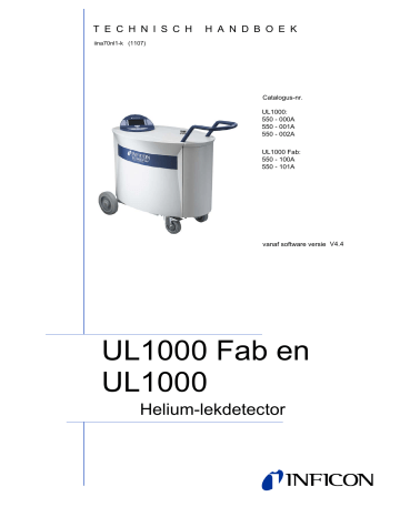 INFICON UL1000 Fab Handleiding | Manualzz