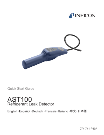 INFICON AST100 Schnellstartanleitung | Manualzz