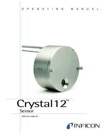 Inficon Crystal 12 Sensor Operating Manual | Manualzz