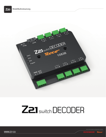 Roco 10836 Z21 switch DECODER Use Instructions | Manualzz