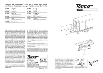 Roco 46400 ROCO-Clean track cleaning wagon Instructions | Manualzz