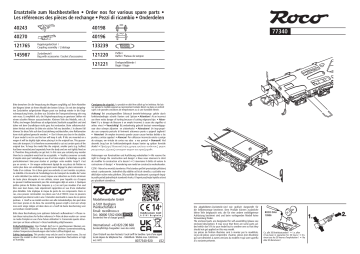 Roco 77340 Container carrier wagon, AAE Use Instructions | Manualzz