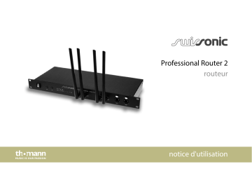 swissonic Professional Router 2 Une information important | Manualzz