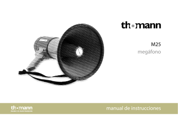 thomann M25 Megaphone Manual de usuario | Manualzz