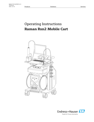 Endres+Hauser Raman Rxn2 Mobile Cart Operating Instruction | Manualzz