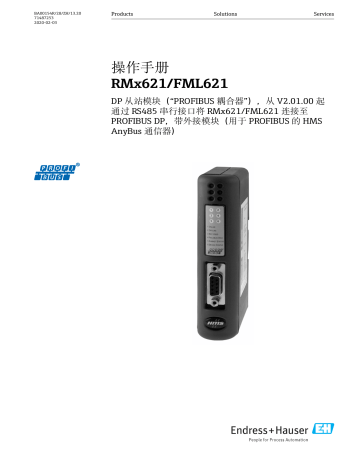 Endres+Hauser RMx621 / FML621 取扱説明書 | Manualzz