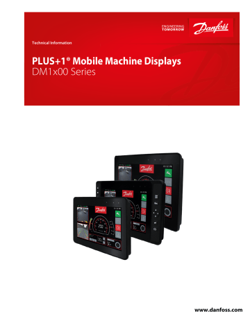 Danfoss DM1000 (10.1” Displays) PLUS+1 DM1x00 Series Displays User ...
