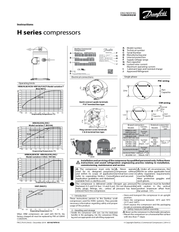 Danfoss HCM H series compressors Installation Guide | Manualzz