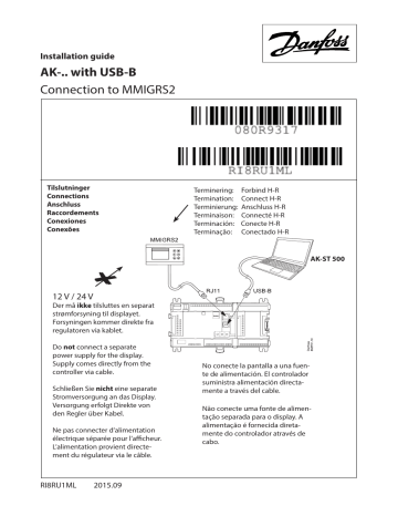 Danfoss MMIGRS2 AK-.. Installationsanleitung | Manualzz