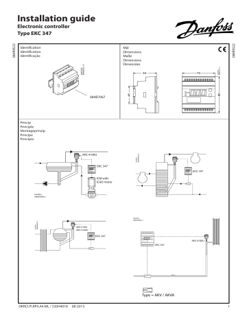 Danfoss EKC 347 Installationsanleitung | Manualzz