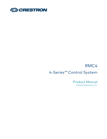 Crestron RMC4 Product Manual | Manualzz
