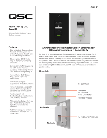 QSC Axon C1 Spezifikation | Manualzz