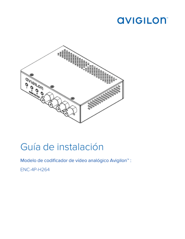 Avigilon Analog Video Encoder Guía de instalación | Manualzz