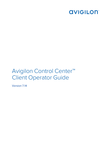 Avigilon ACC 7 Client Guía del usuario | Manualzz