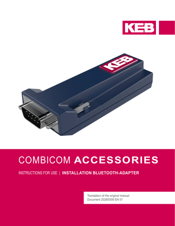 KEB Bluetooth-Adapter Installation Manual | Manualzz