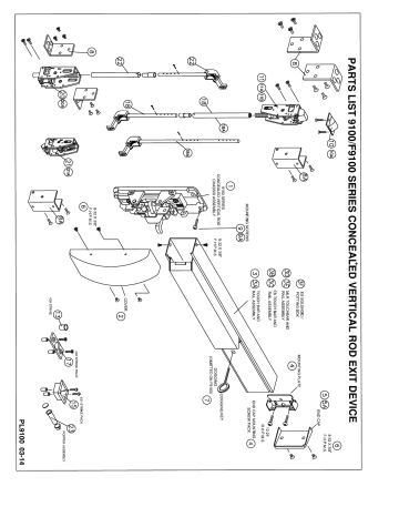 Dormakaba 9100 Parts and Diagram | Manualzz