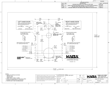 Dormakaba Simplex 5000 Cylindrical Parts and Diagram | Manualzz