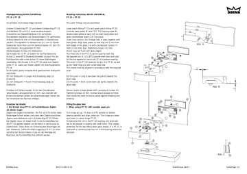 Dormakaba Patch Fittings Mounting instructions | Manualzz