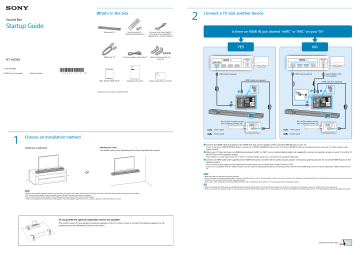 Sony HT-A5000 Operating instructions | Manualzz