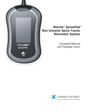 Zimmer Biomet SpinalPak Non-invasive Spine Fusion Stimulator System ...