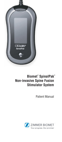 Zimmer Biomet SpinalPak Non-invasive Spine Fusion Stimulator System ...
