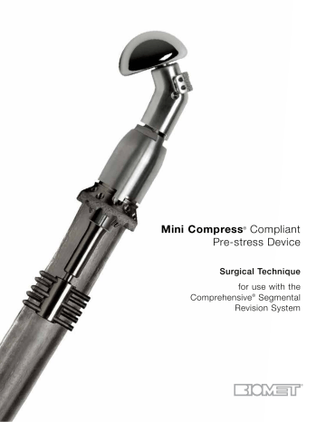 Zimmer OSS™ Orthopedic Salvage System Owner's Manual | Manualzz