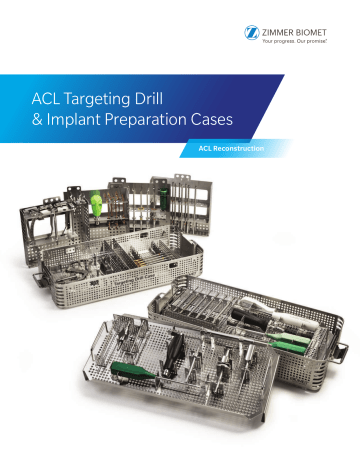 Zimmer SwitchCut™ Reaming System for Outside-In Approach Owner's Manual ...